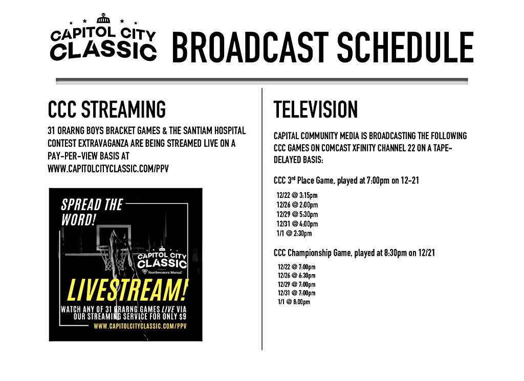 Broadcast Schedule The ccc broadcast-schedule-the-ccc